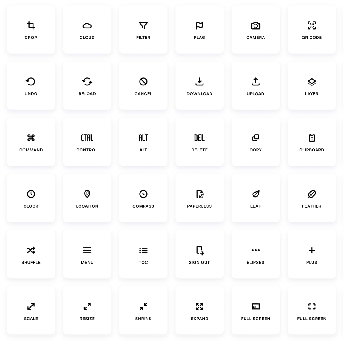 Iconic: Free set of 140 vector icons for UI - Freebiesbug