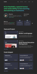 Dark Portfolio Website Template - Design + Code - Freebiesbug