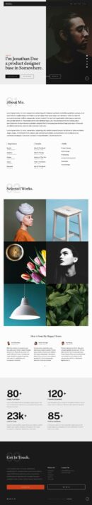 Hudson: Free HTML Portfolio Template - Freebiesbug