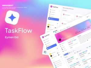 Task Flow: Free Dashboard UI for Project Management - Freebiesbug