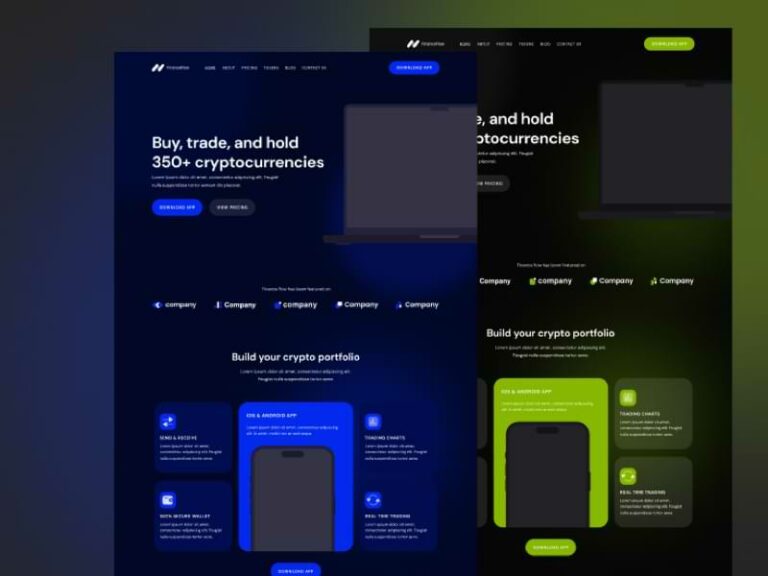 FinanceFlow: Free Figma Template for Finance Websites - Freebiesbug