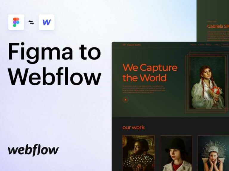 Photography website concept - Freebiesbug