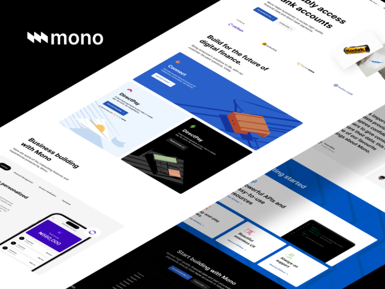 Mono: Free Landing Template for Figma - Freebiesbug