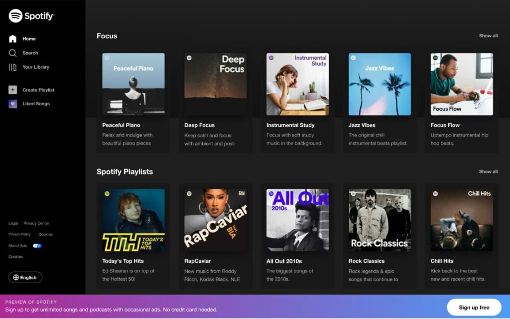 Spotify UI Kit for Figma [2023] - Freebiesbug