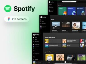 Spotify UI Kit for Figma [2023] - Freebiesbug