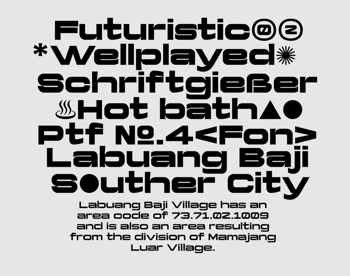Yapari: A Futuristic Variable Font inspired by Street Typography ...