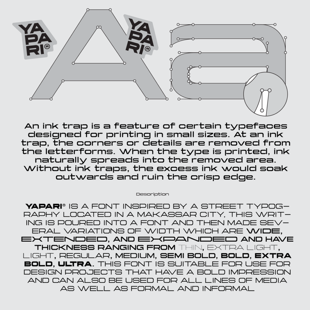 Yapari: A Futuristic Variable Font inspired by Street Typography - Freebiesbug