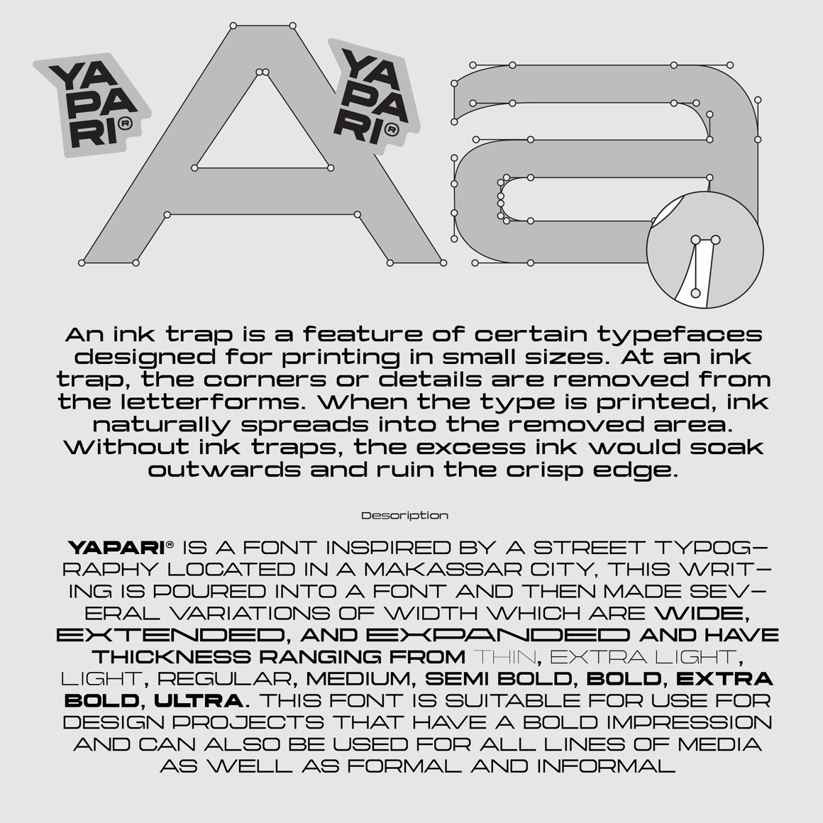 Yapari: A Futuristic Variable Font inspired by Street Typography ...