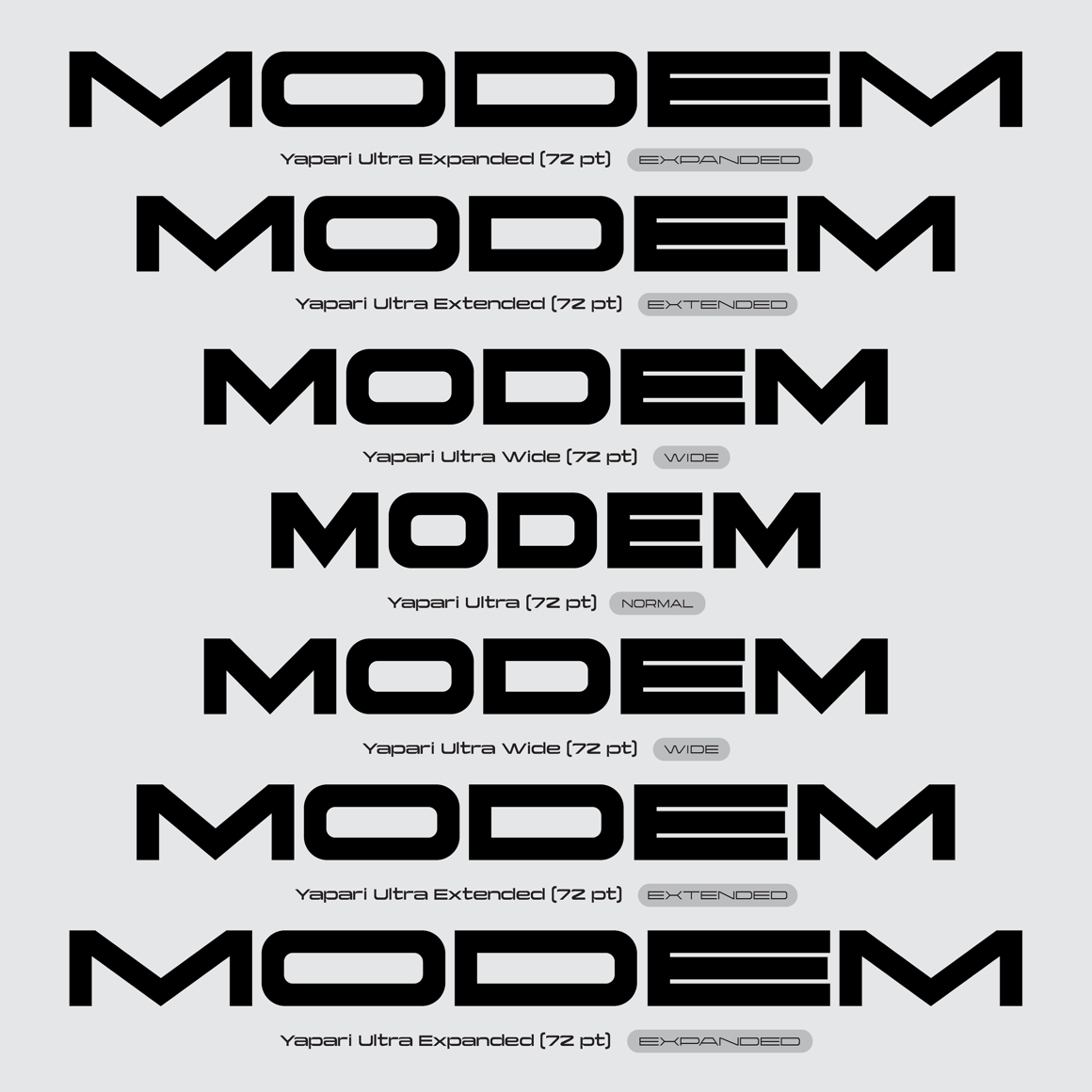 Yapari: A Futuristic Variable Font inspired by Street Typography - Freebiesbug