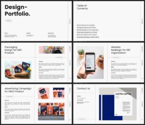 Minimal Design Portfolio Template - Freebiesbug