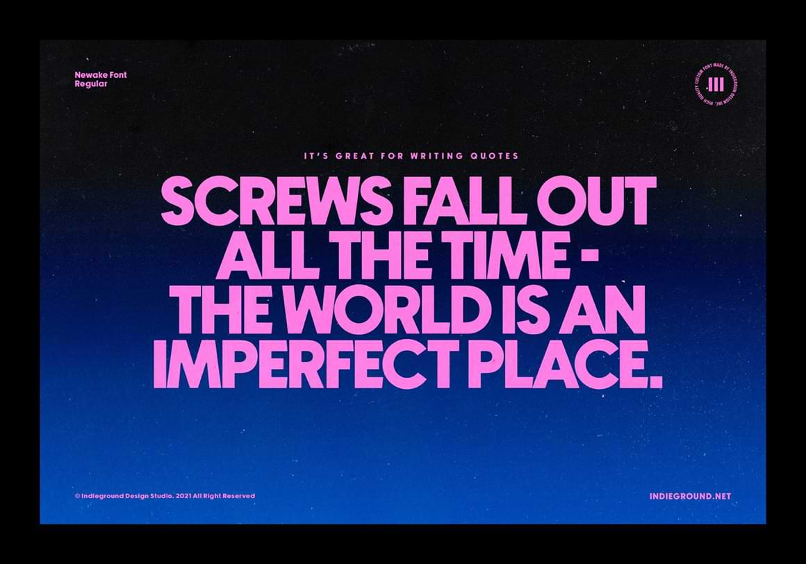 Newake: A Free Sans Serif Grotesque Font - Freebiesbug