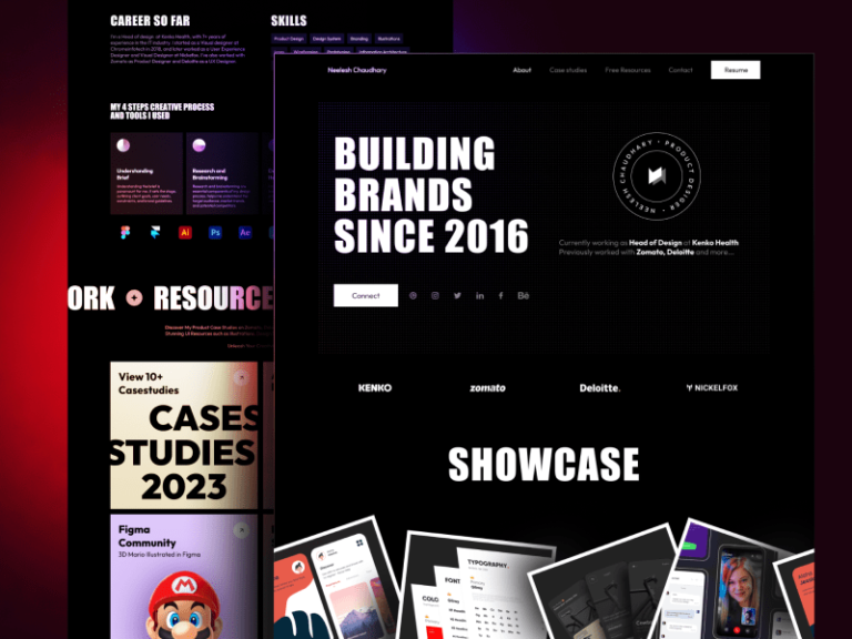 Portfolio Design Template for Figma - Freebiesbug