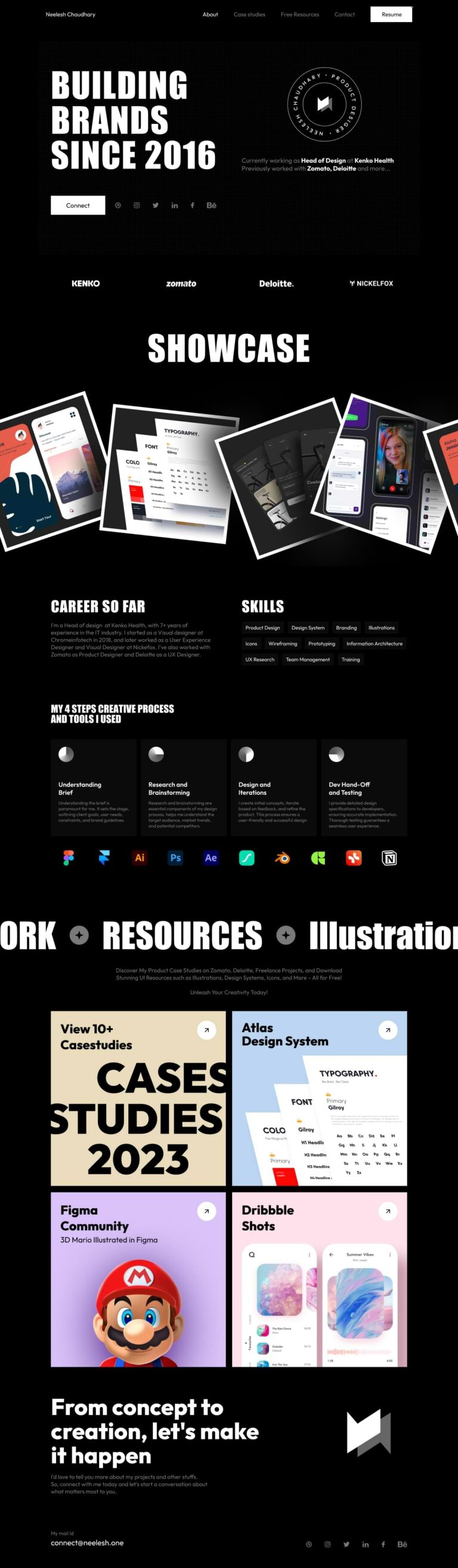 Portfolio Design Template for Figma - Freebiesbug