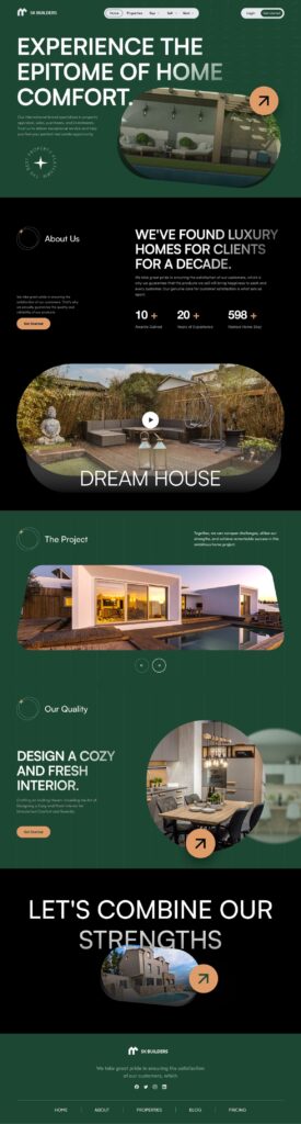 Real Estate Website Design - Freebiesbug