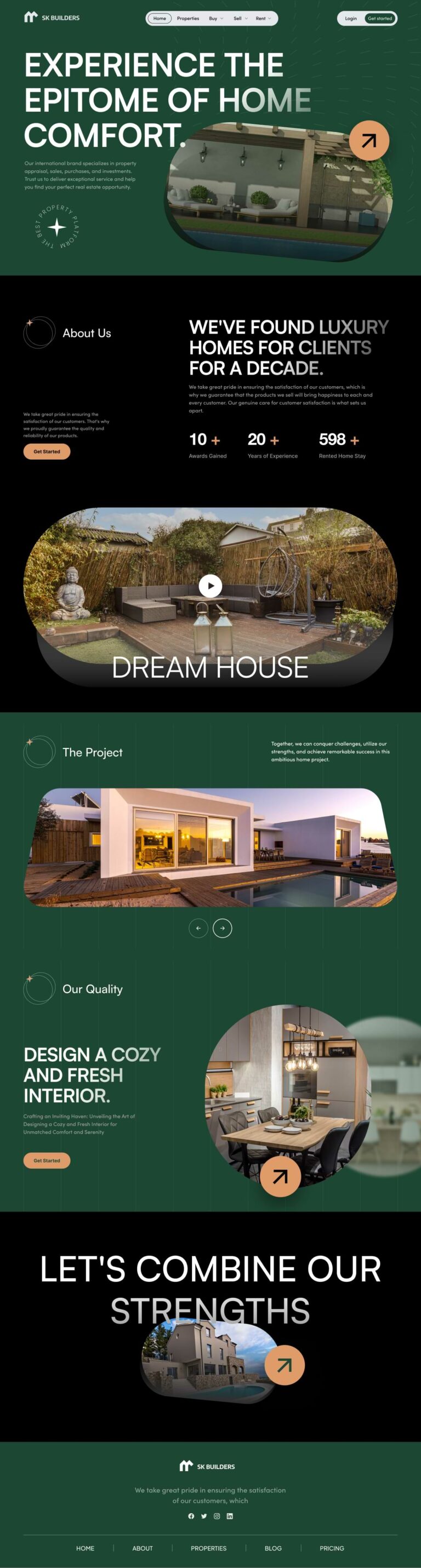 Real Estate Website Design - Freebiesbug