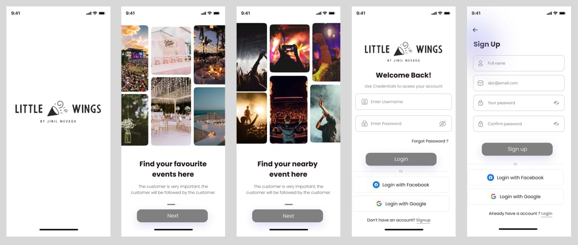 Free UI Kit for Event Booking Apps - Freebiesbug