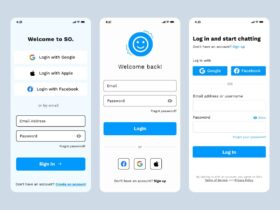 18 Free Login Screens for Mobile Apps - Freebiesbug