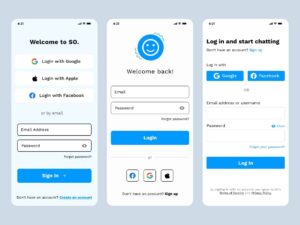 18 Free Login Screens for Mobile Apps - Freebiesbug