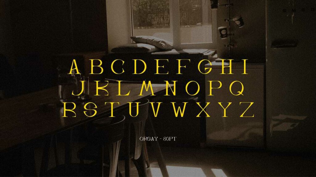 Orsay: A Free Creative Serif Font - Freebiesbug