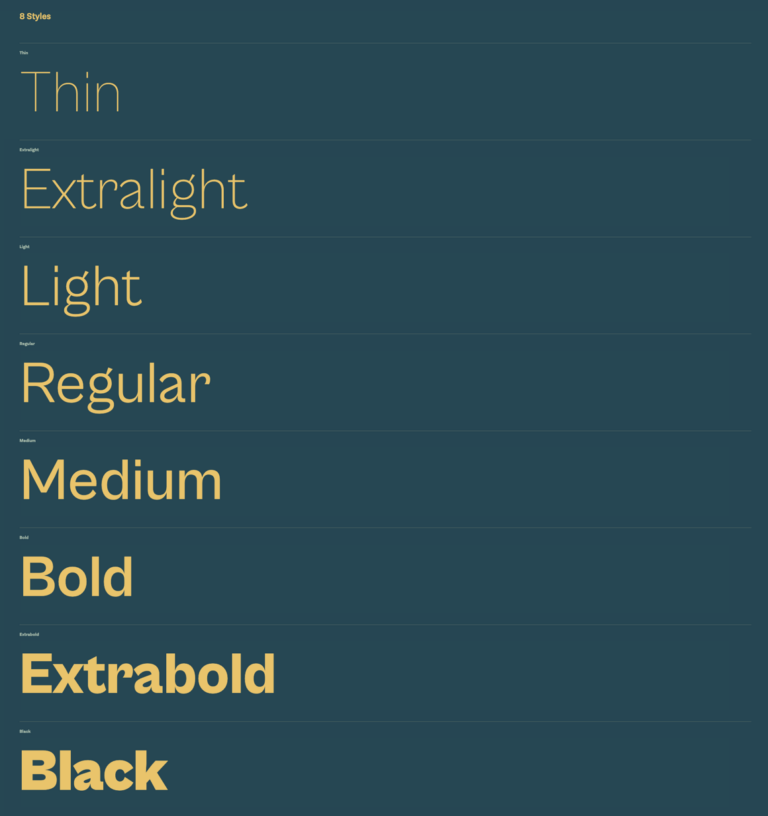 Cabinet Grotesk: Free Sans font in 8 Weights - Freebiesbug