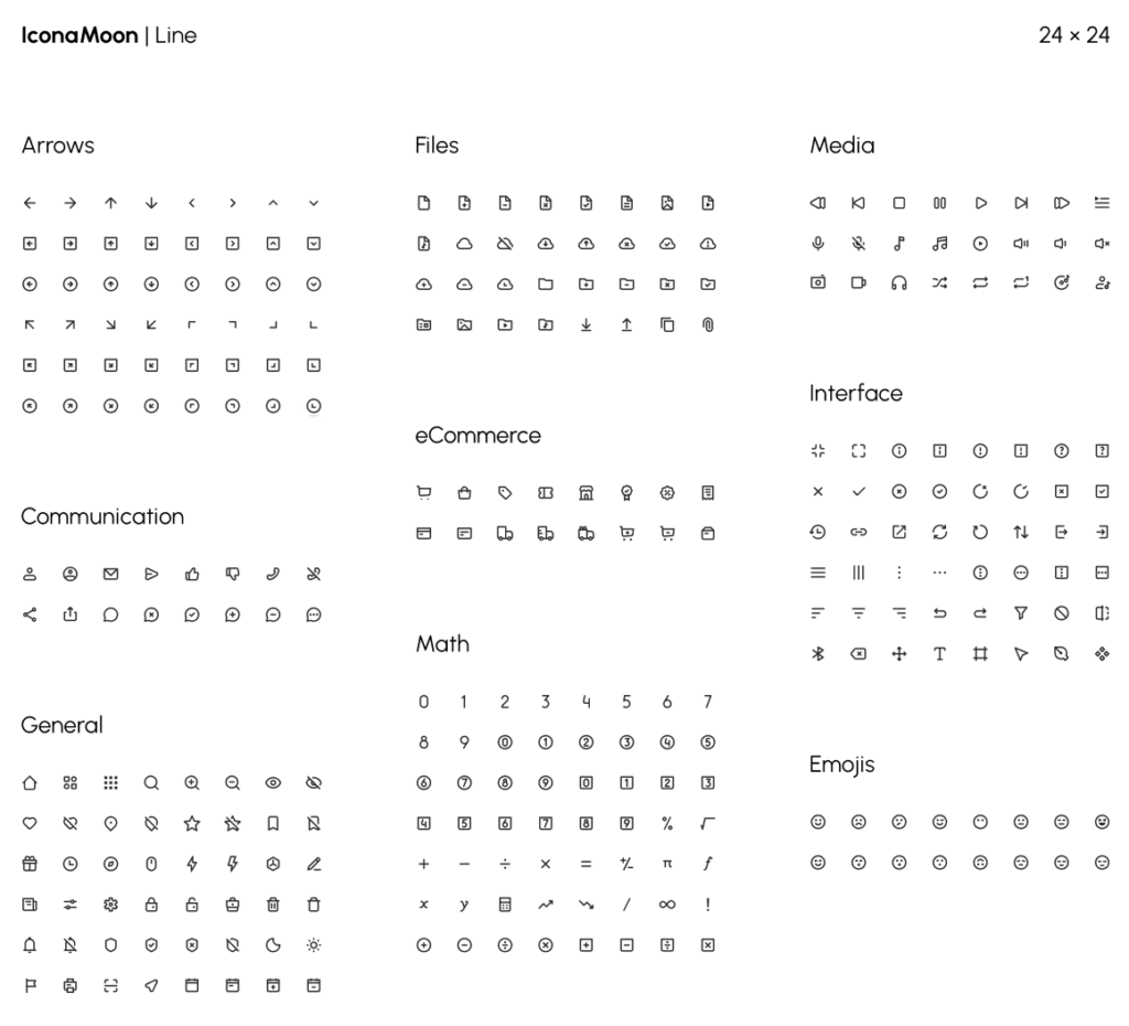 IconaMoon: +2400 Free Icons - Freebiesbug