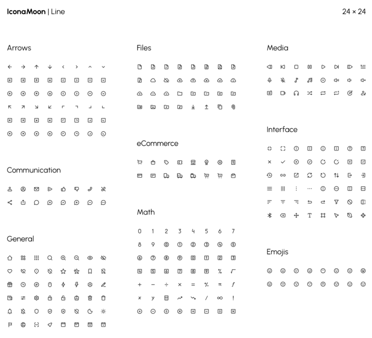 IconaMoon: +2400 Free Icons - Freebiesbug