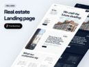 Real Estate Landing Page Template for Figma - Freebiesbug