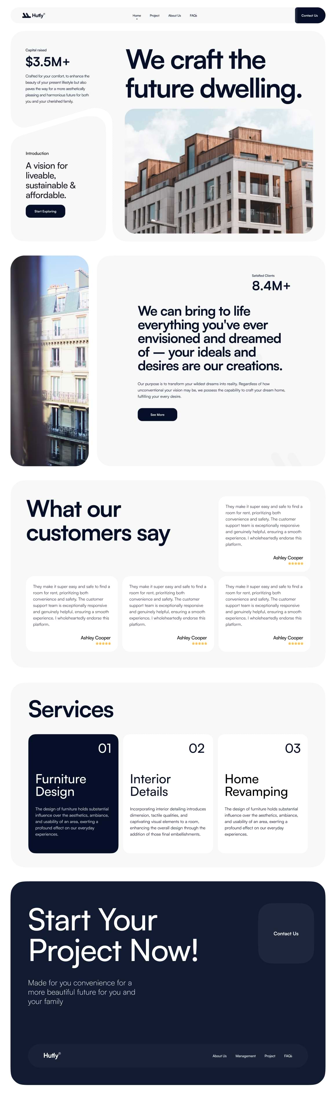 Real Estate Landing Page Design - Freebiesbug