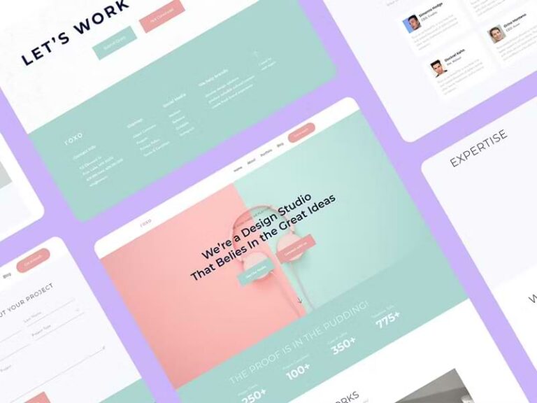 Roxo: Free HTML Template for Design Agencies - Freebiesbug