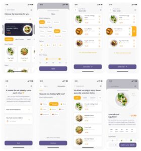 Food App Figma Design + UI Kit - Freebiesbug