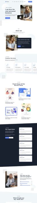 Portio: A Free HTML Portfolio Template - Freebiesbug