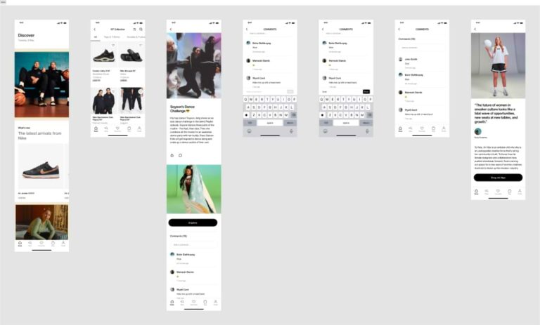 Free Nike App Design for Figma - Freebiesbug