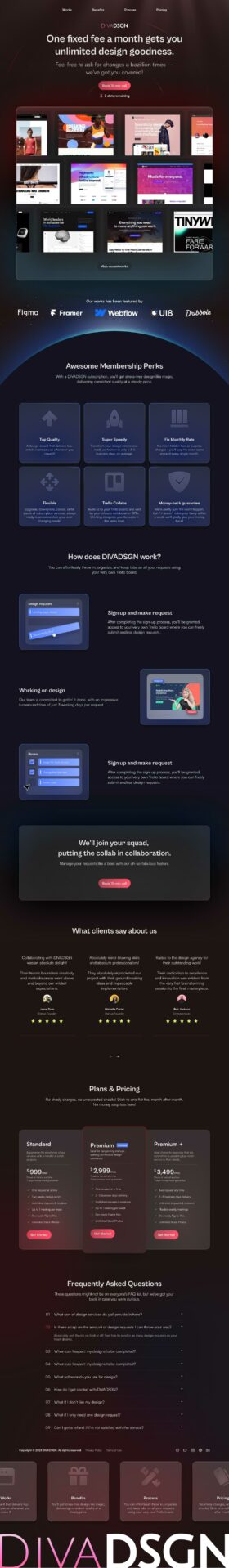 Free Landing Page Design for Subscriptions - Freebiesbug