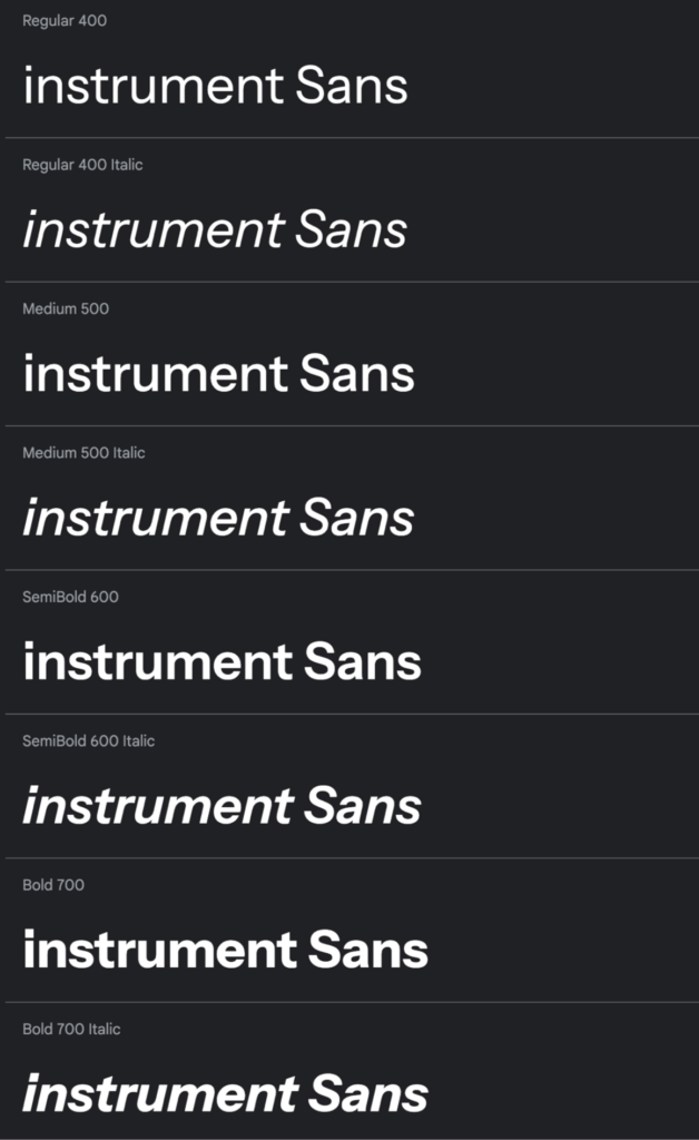 Instrument Sans: Neo-grotesque Variable Font - Freebiesbug