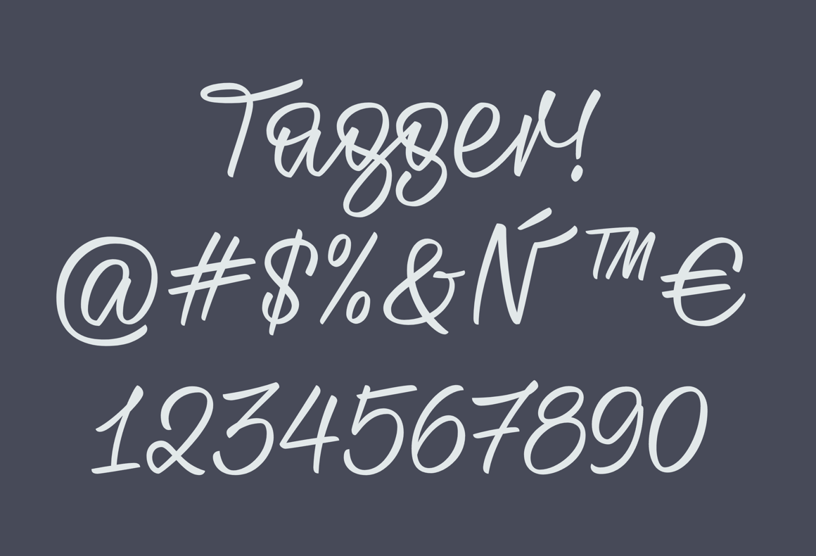 Tagger: Free Calligraphy Font Inspired to Graffiti Tags - Freebiesbug