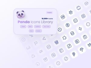 Panda: Free Library of 10,000+ Icons - Freebiesbug