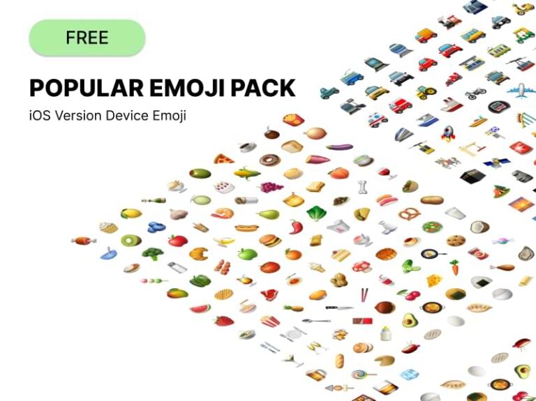 Free iOS Emoji Pack for Figma - Freebiesbug