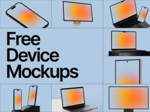 Free Devices Mockups for Figma - Freebiesbug