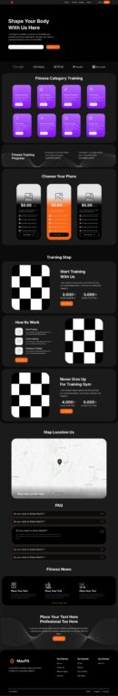 Gym & Fitness Website Template for Figma - Freebiesbug