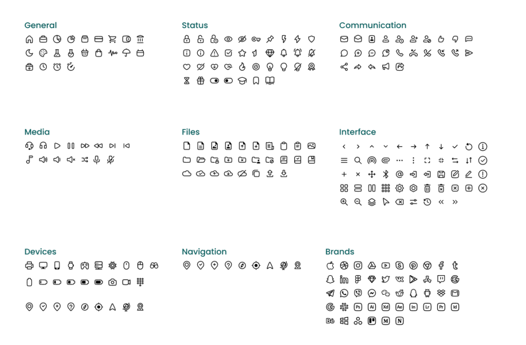 1,000+ Free UI Icons - Figma - Freebiesbug