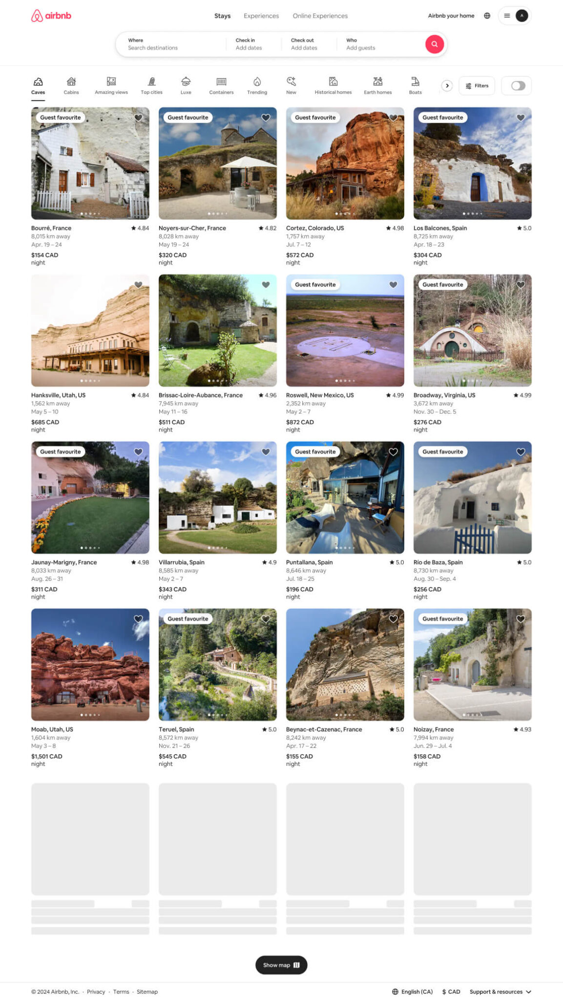 Airbnb Landing Page for Figma - Freebiesbug