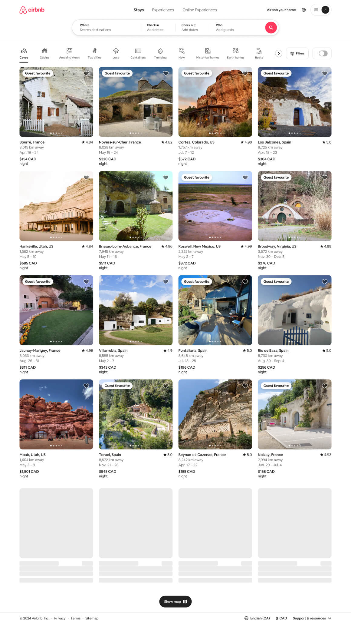 Airbnb Landing Page for Figma - Freebiesbug