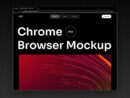 Chrome Browser PSD Mockup - Freebiesbug