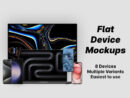 Free Flat Devices Mockups - Freebiesbug