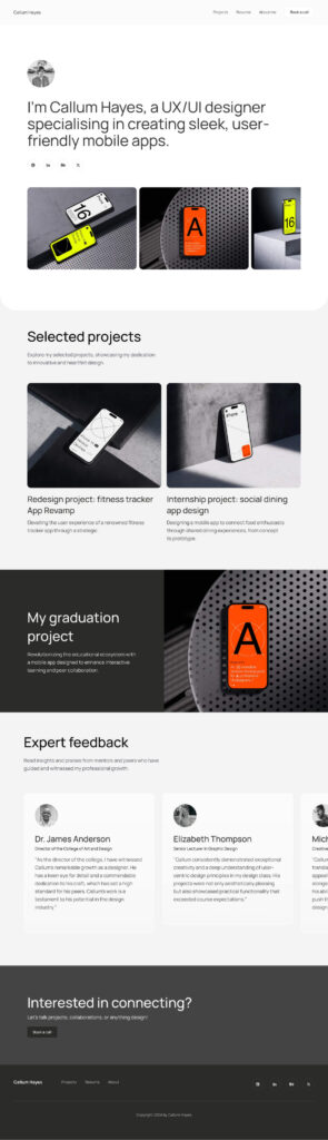 Clean Framer Portfolio Template - Freebiesbug