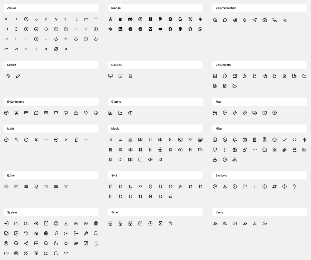 PrimeIcons: Free UI Icons from PrimeFaces - Freebiesbug