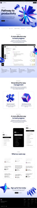 SaaS Website UI Kit - Figma + Framer - Freebiesbug