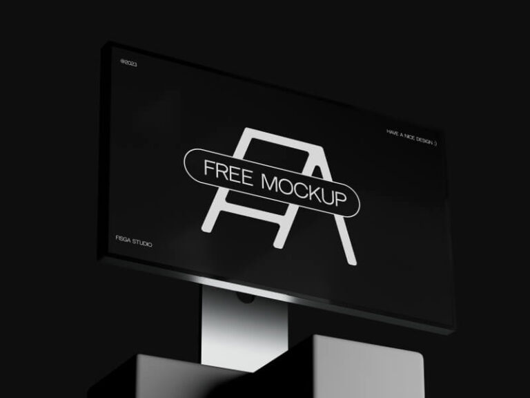 Free Apple Pro Display XDR Mockup - Freebiesbug