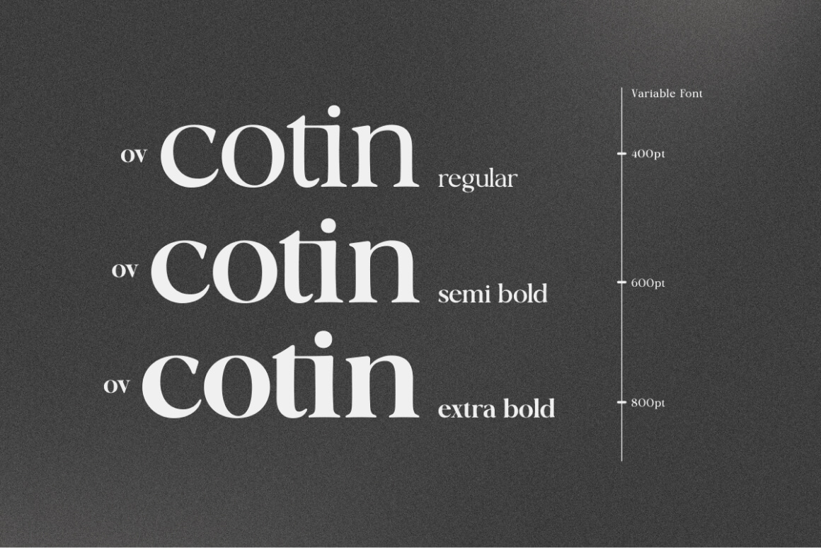 OV Cotin: A Timeless Serif Font in 3 Styles - Freebiesbug