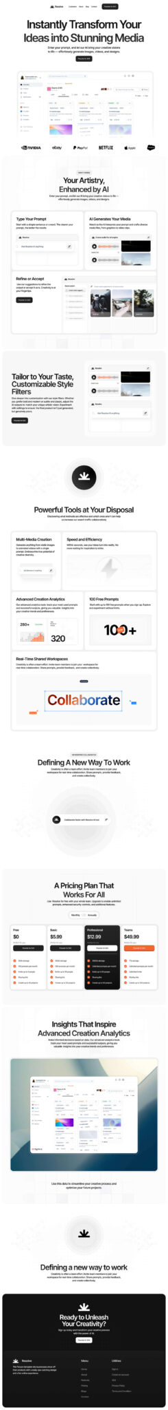 Resolve: SaaS Figma Template - Freebiesbug
